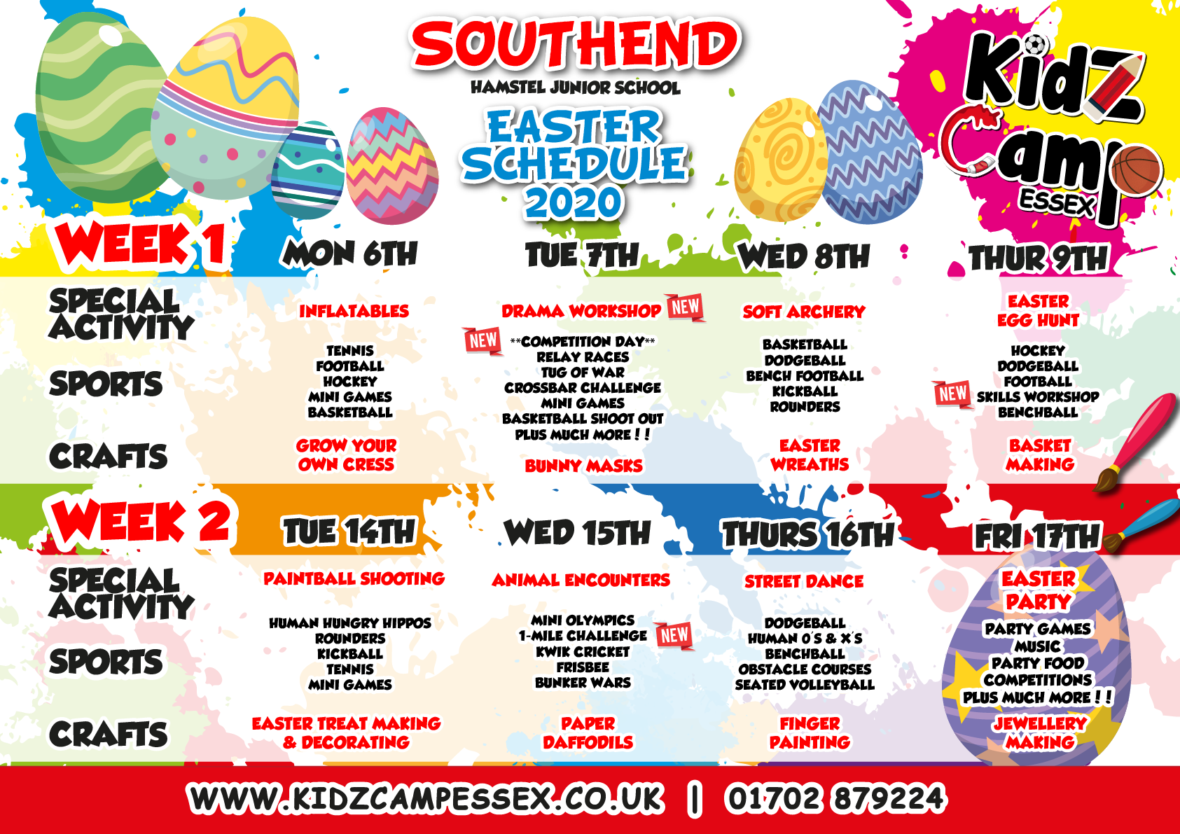 Easter Bookings - Kidz Camp Essex